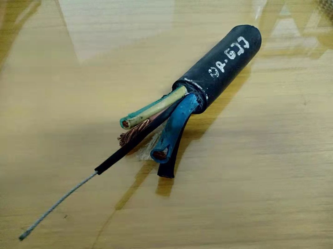 Reinforced Steel Crane Electrical Cable , 10mm2 3 Core Power Cable