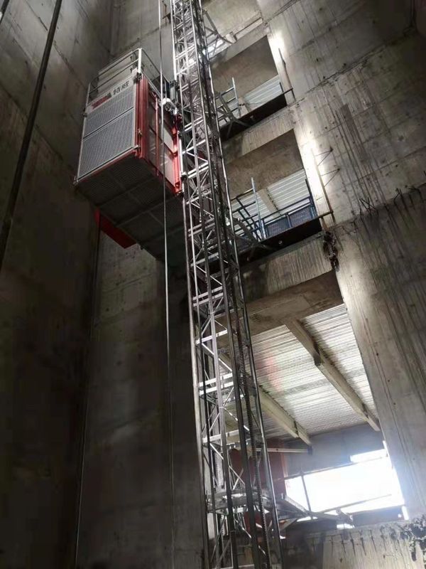 Construction 500m 96m/Min Passenger And Material Hoist Lift Bevel ...