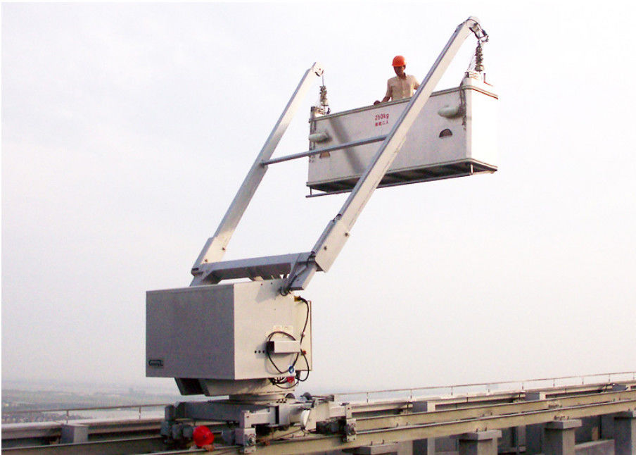 180m Height Bmu Building Maintenance Unit With Twin Jib Cleaning And ...