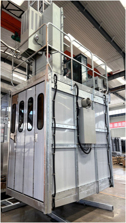Lifting Speed 0-27m/min Explosion Proof Building Hoist SC300/300 With ...