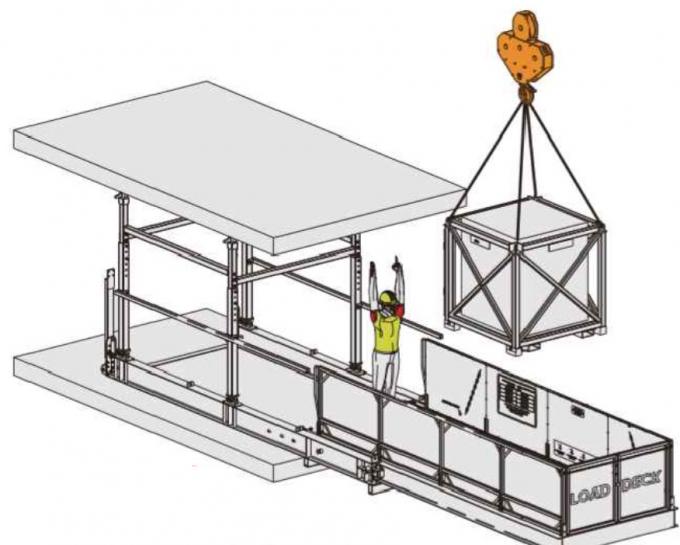 Galvanized Extendable Loading Deck Cantilever Loading Platform 3200mm