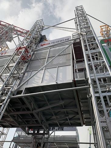 8000kg Building Site Hoist , 37kw Construction Skip Elevator CE Approved