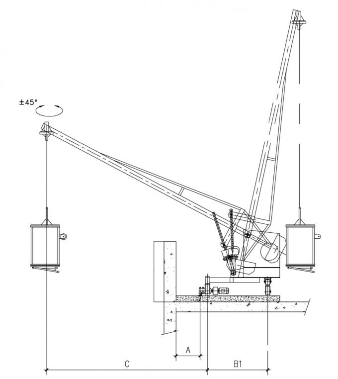 Parapet Wall Mounted Glass Cleaning Machine Aluminium Cradle For ...