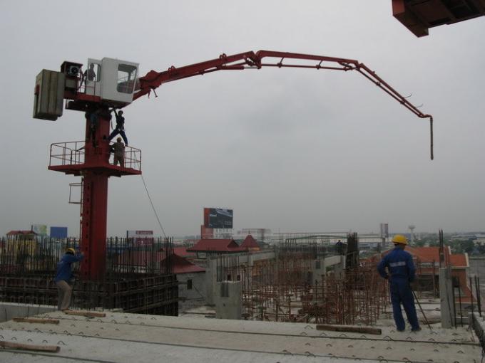 Stationary 5.5kw 17m Spider Boom Concrete Pump For Tower Crane